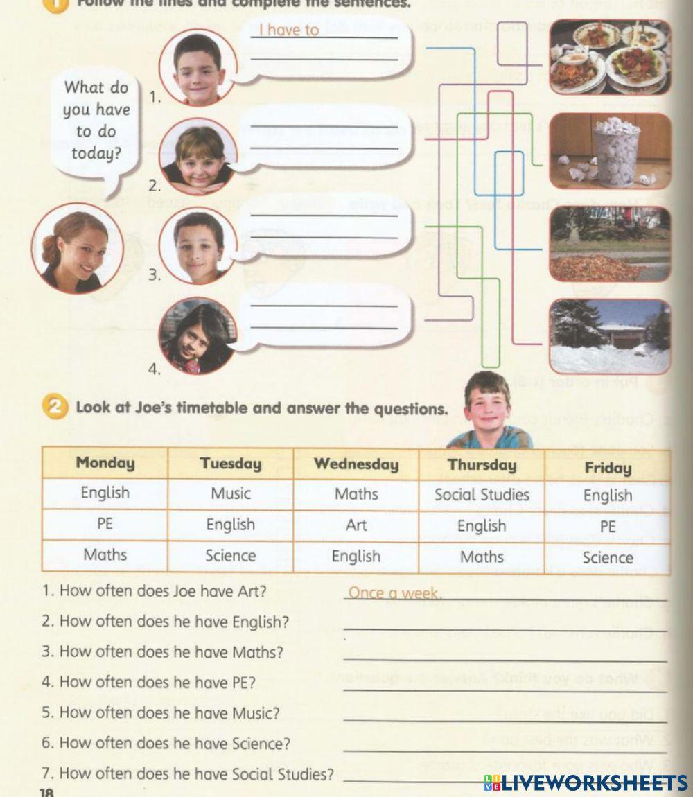 GSP 4 WB - Page 18 worksheet | Live Worksheets