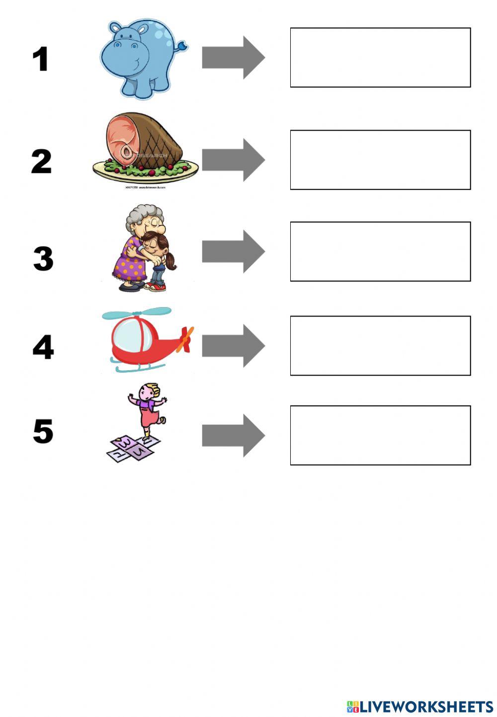 Blends A- G online exercise for | Live Worksheets