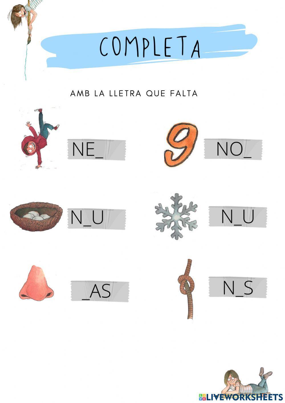 monosíl·labs 4 worksheet | Live Worksheets