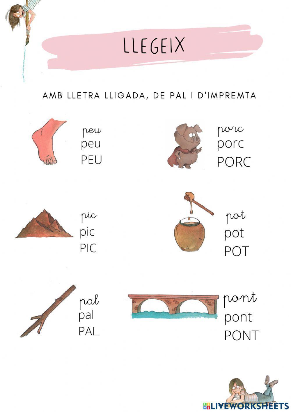 MONOSÍL·LABS 5 | Free Interactive Worksheets | 229109