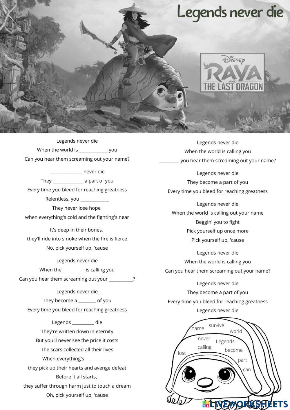 Listening Raya worksheet | Live Worksheets