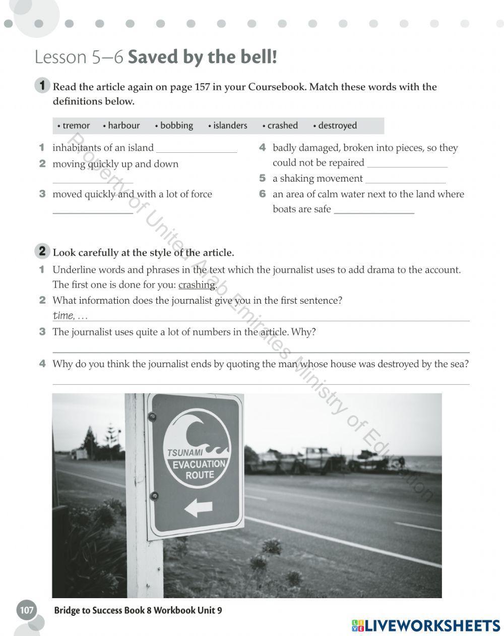 U.9 - Lesson 5 | Free Interactive Worksheets | 3581821