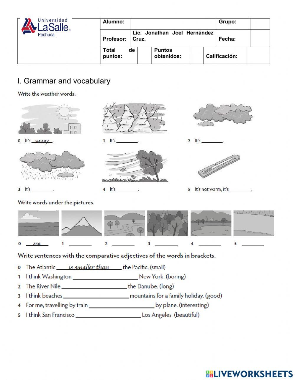 Basico 2 sab | Jonathan Hernández | Live Worksheets