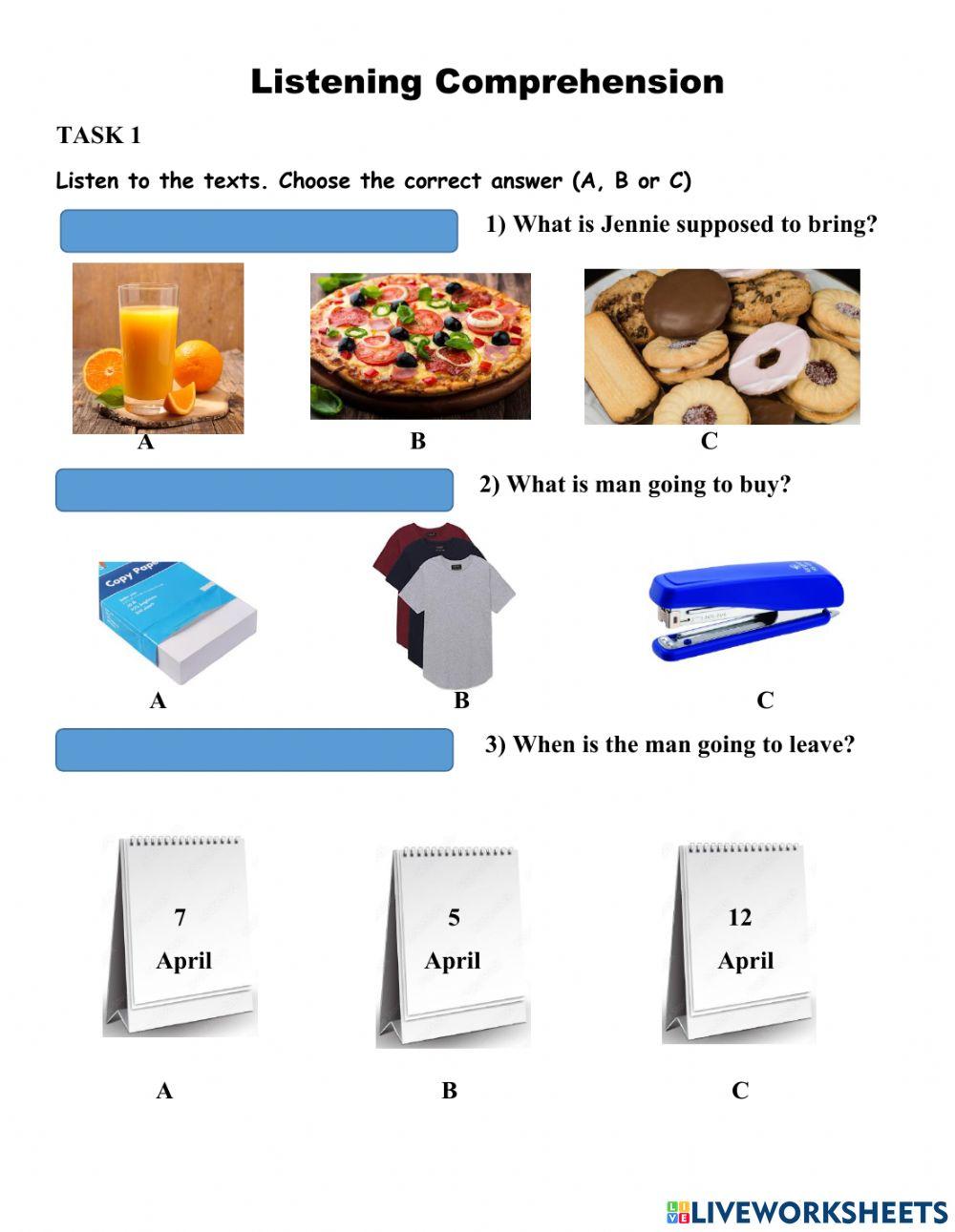 2025353 | Listening Comprehension | Liliia