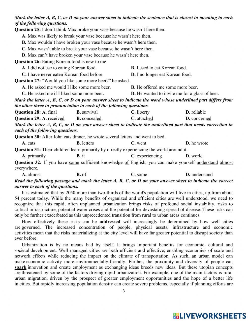E12-55 worksheet | Live Worksheets