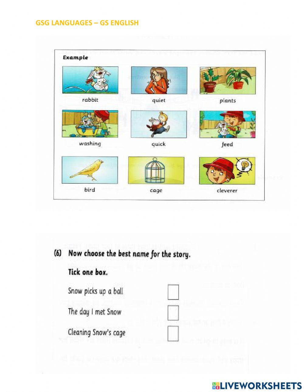 Skills Builder For Cambridge -Movers-Reading-Writing-Part.3 - Test 9 ...