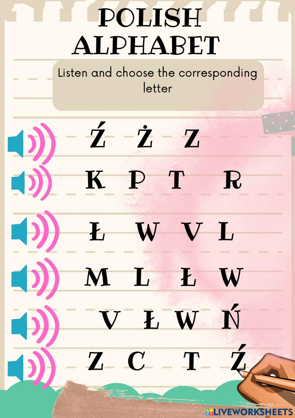 Polish Alphabet, greetings and numbers online exercise for | Live ...
