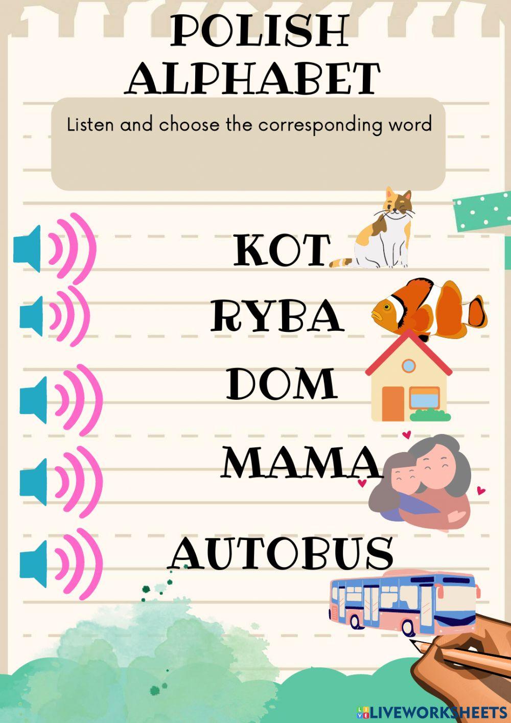 Polish Alphabet, greetings and numbers online exercise for | Live ...