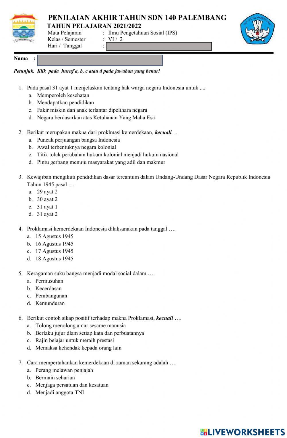 Pat ips online activity | Live Worksheets