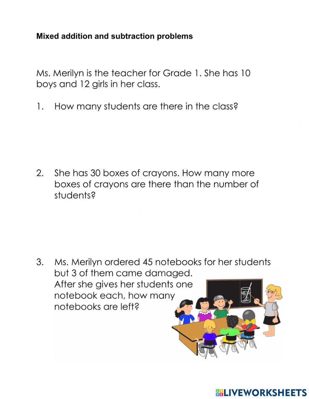 2026268 | Word sums | FreemindsGradetwo | LiveWorksheets