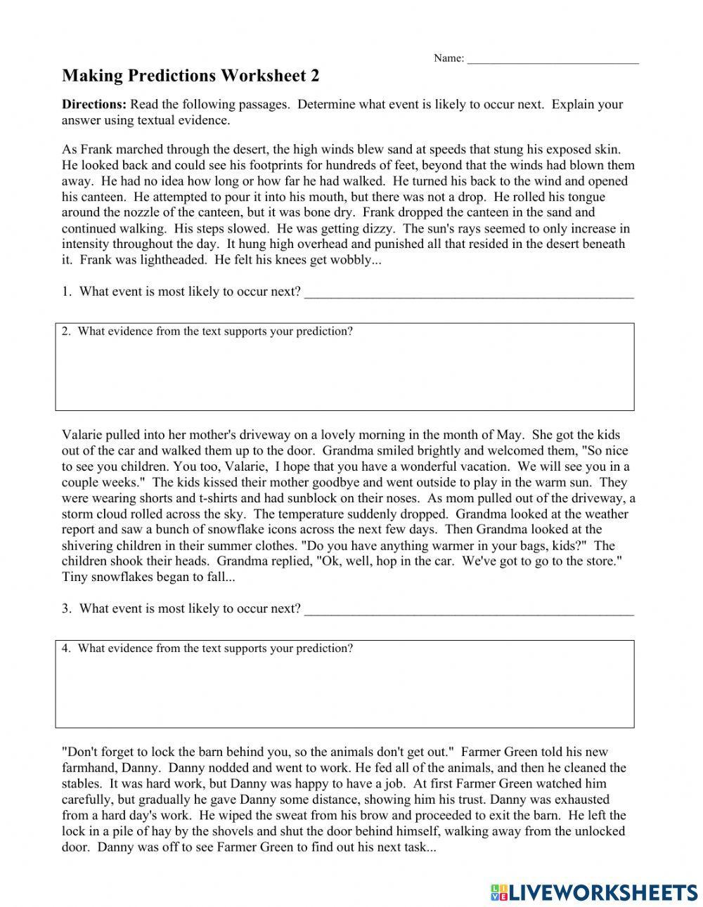 Making Prediction 2 2026460 | Belkis Martínez Meza | Live