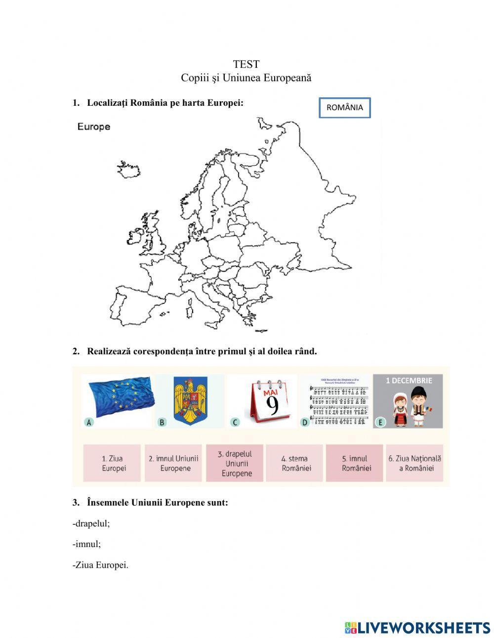 TEST-Copiii și … | Free Interactive Worksheets | 2026488