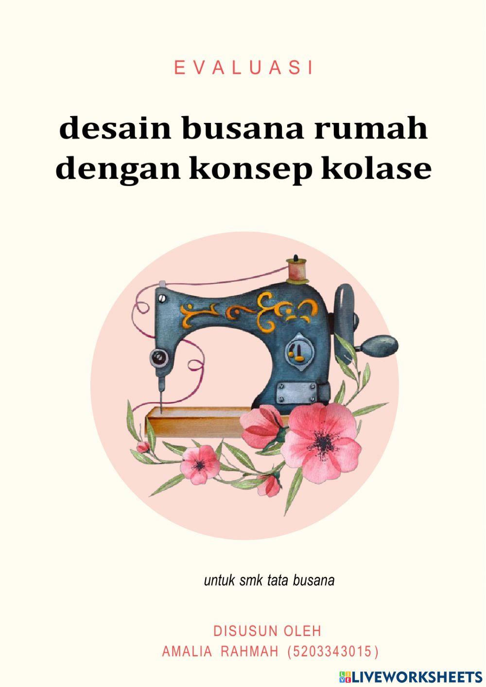 Desain busana rumah dengan konsep kolase worksheet | Live Worksheets Desain busana rumah dengan konsep kolase worksheet | Live Worksheets
