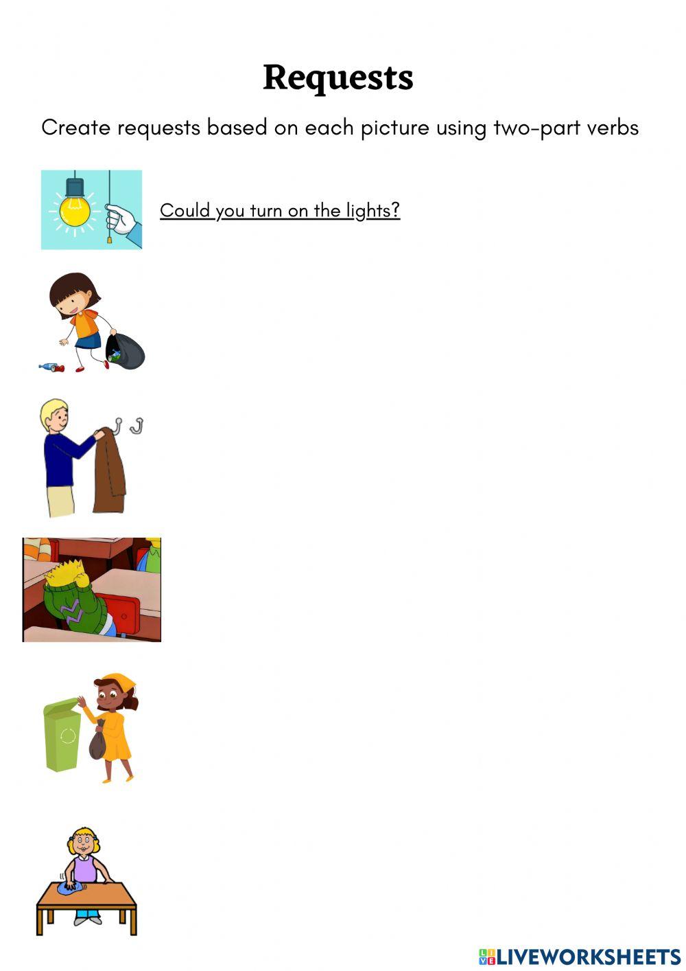 Requests | Free Interactive Worksheets | 2027022