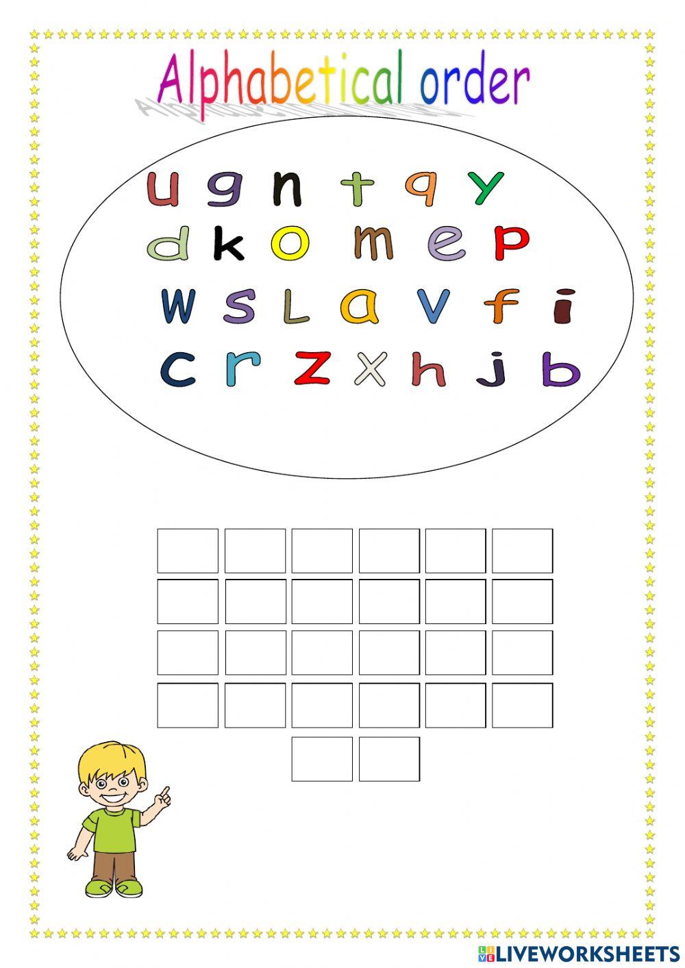 Alphabet | Free Interactive Worksheets | 2027131