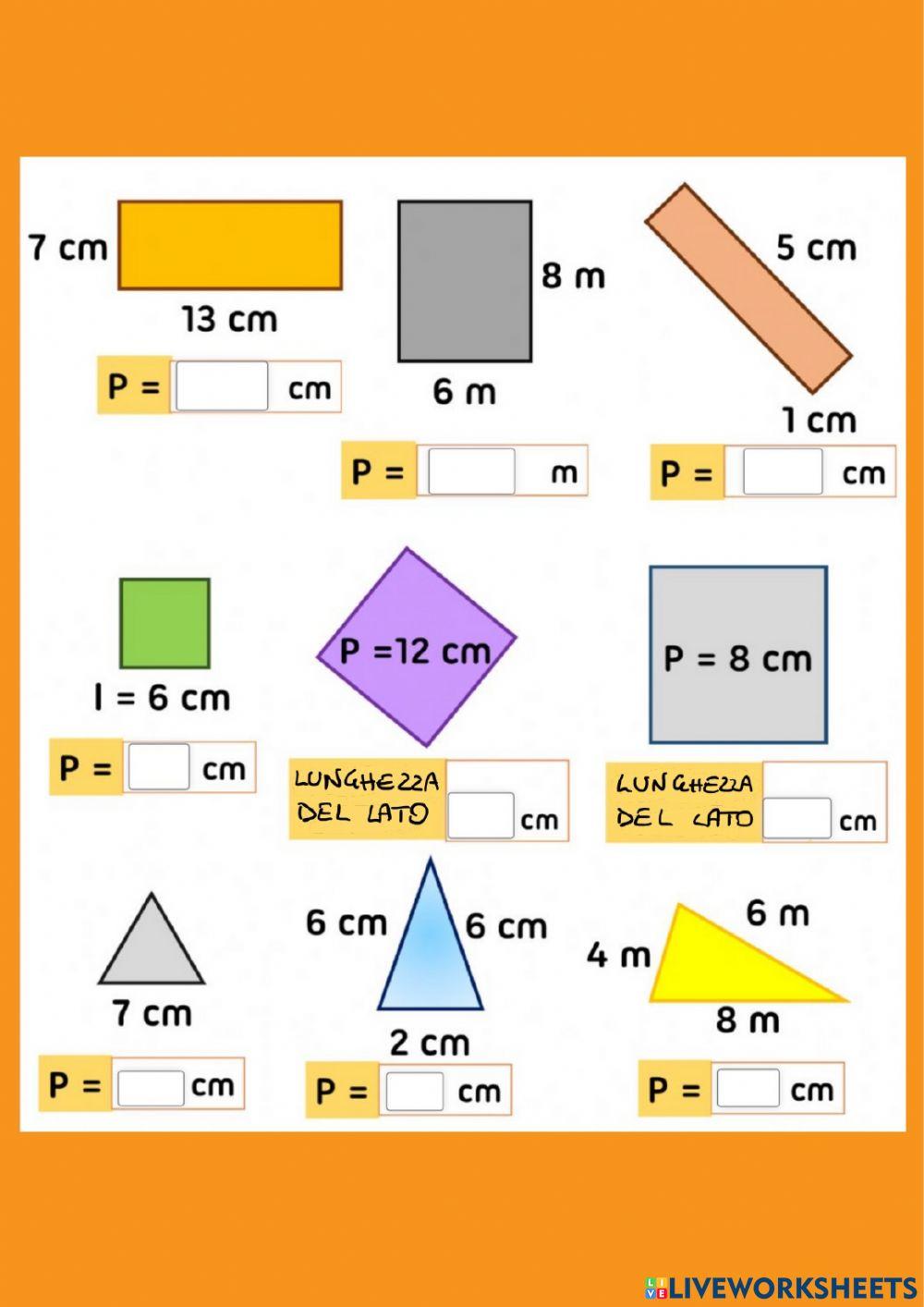 Perimetro polig… | Free Interactive Worksheets | 2027905