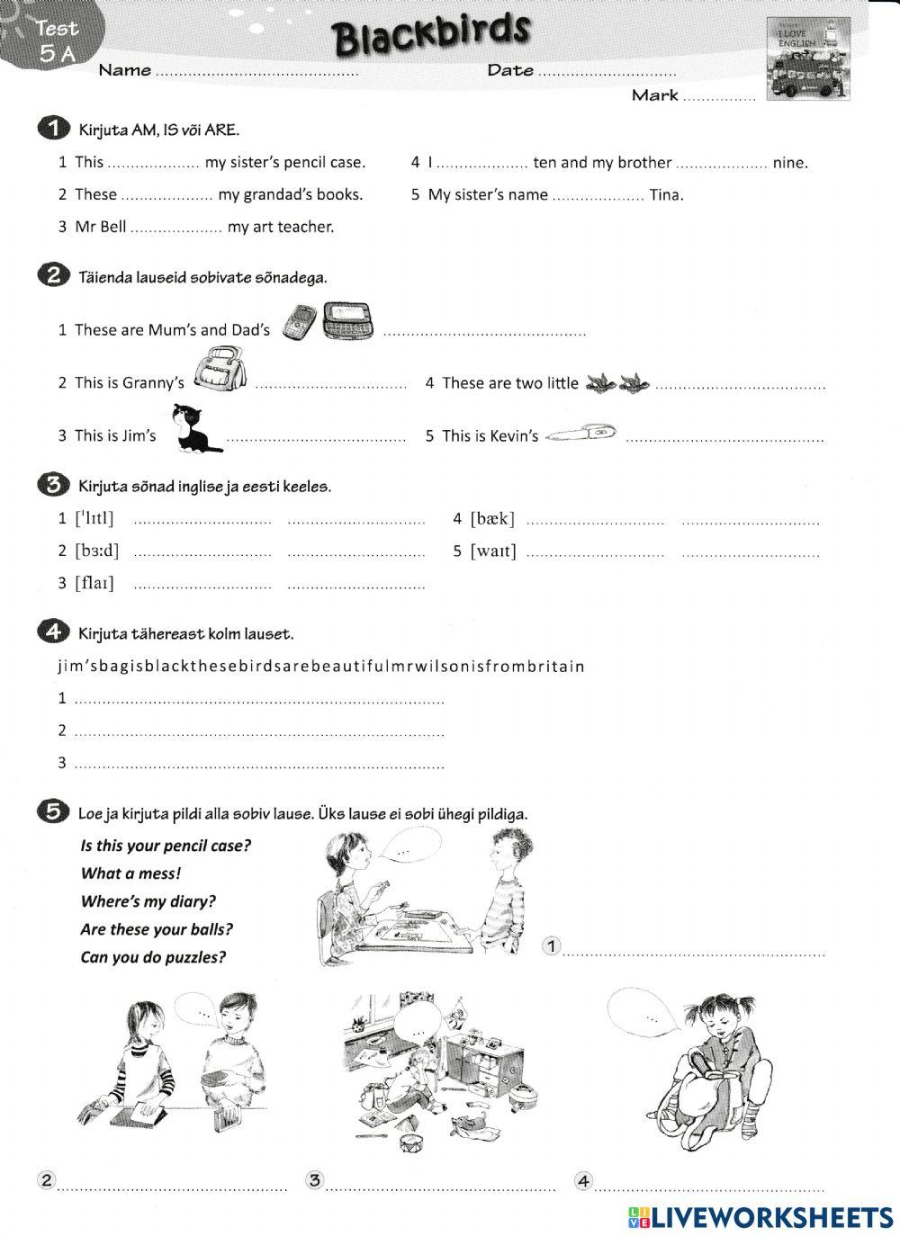 Unit 5A ILE 1 worksheet | Live Worksheets