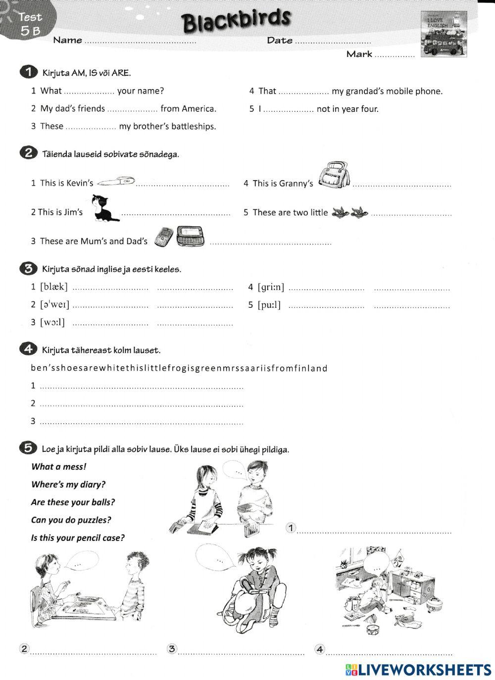 Unit 5B ILE 1 2028262 | Zinaida | Live Worksheets