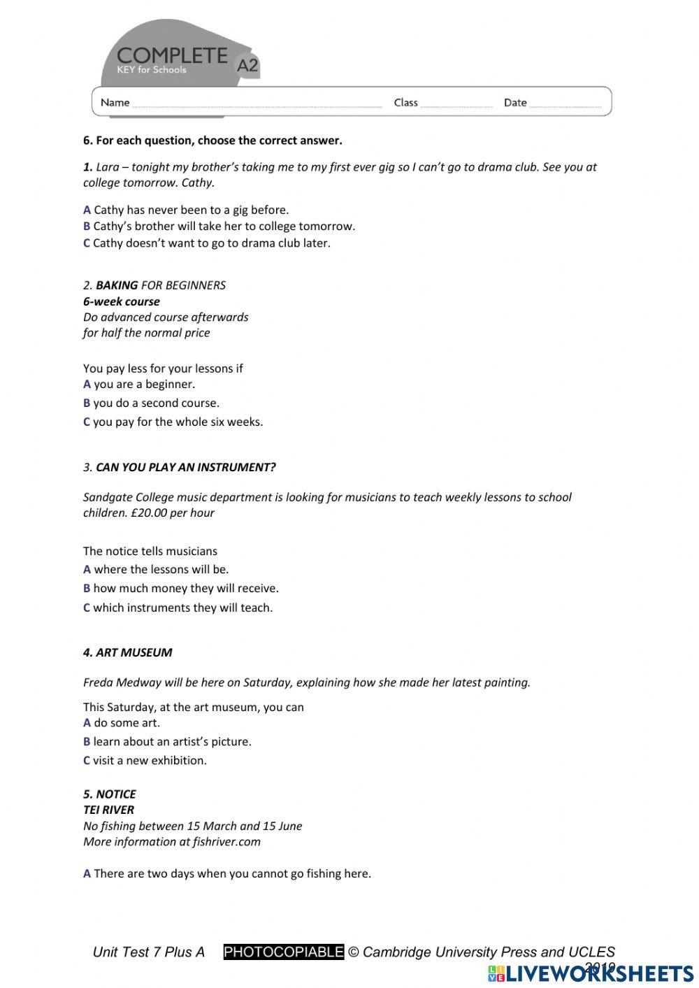 Ket Unit 7 0144 | Lorenafunnylearning | Live