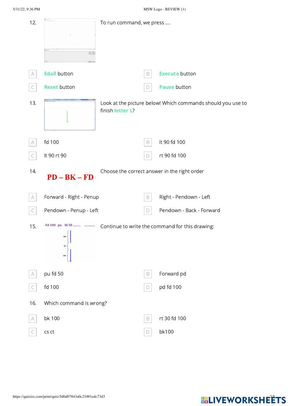 Ict msw logo worksheet | Live Worksheets