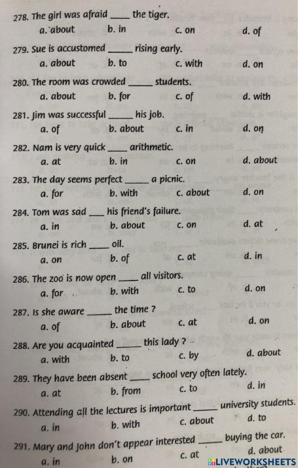12.gioitu worksheet | Live Worksheets