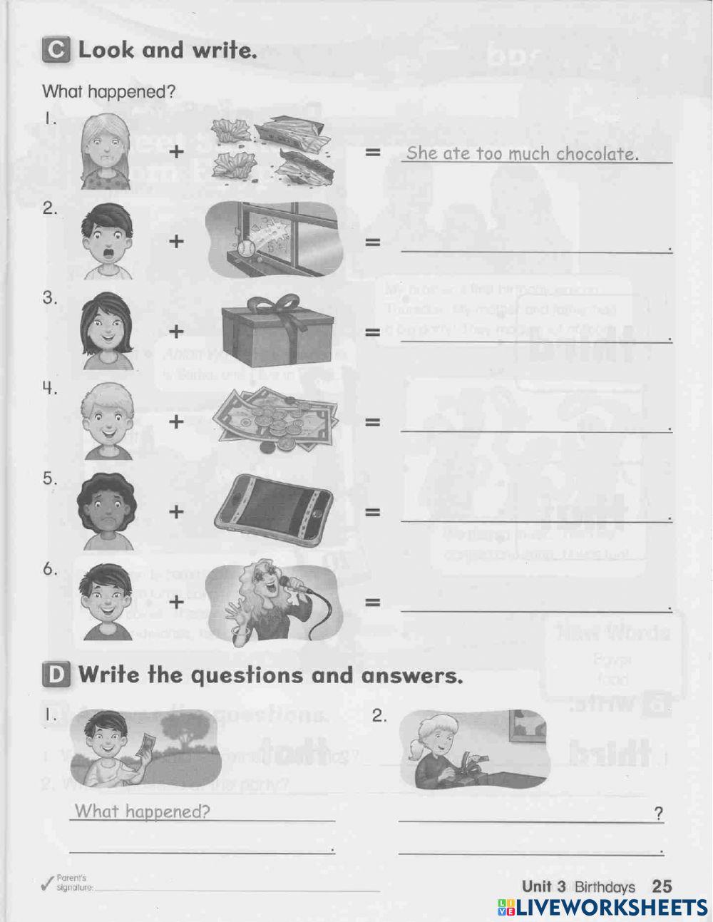 yesterday online exercise for | Live Worksheets