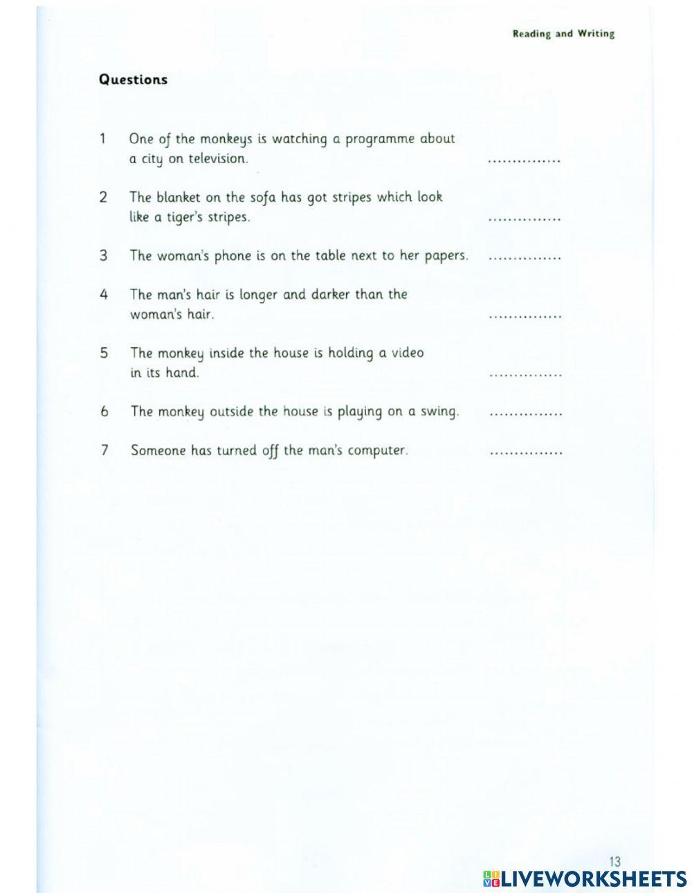 Flyers - Test 1… | Free Interactive Worksheets | 2067018