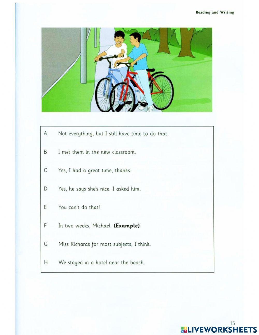 Flyers - Test 1… | Free Interactive Worksheets | 2067018