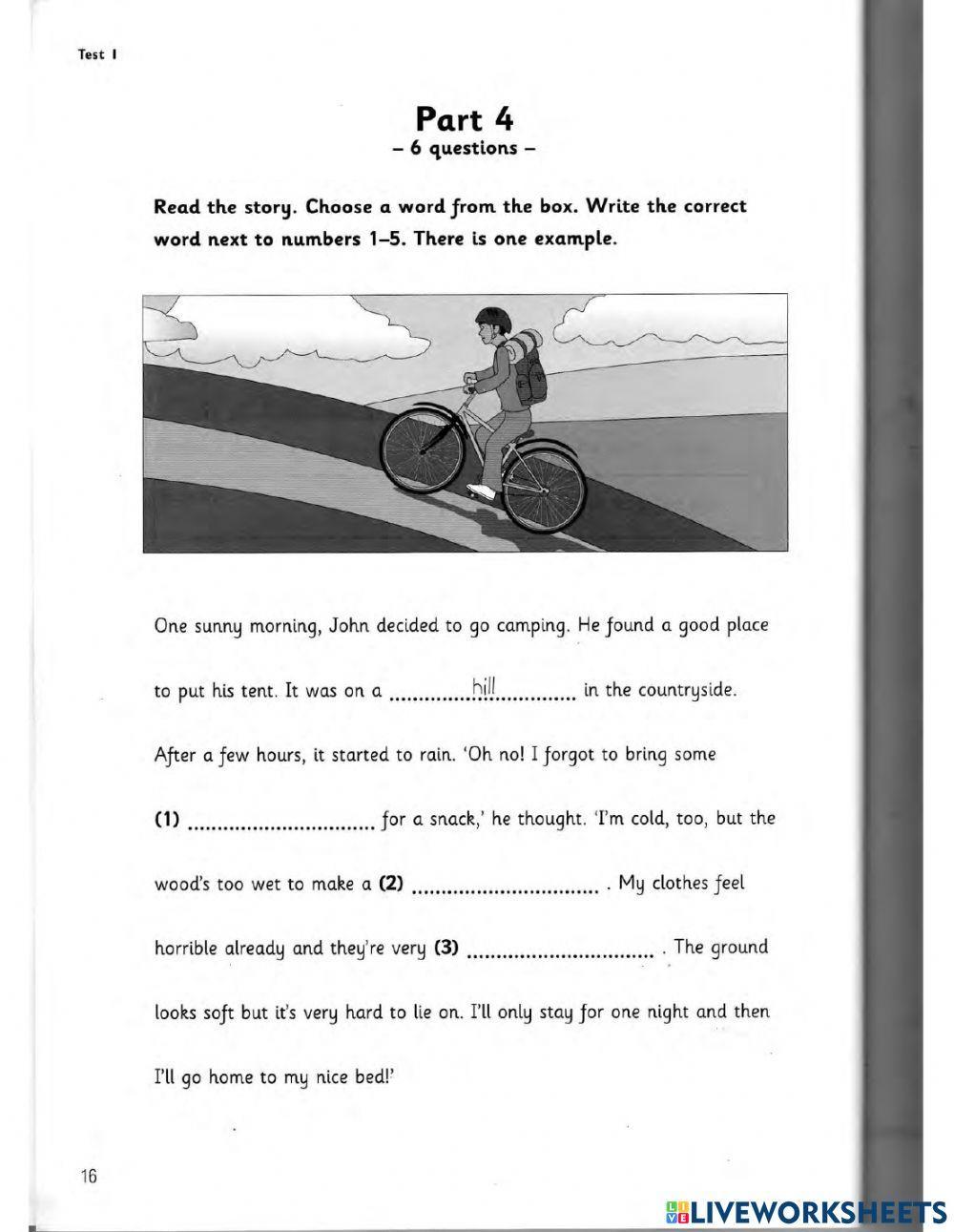 Flyers - Test 1… | Free Interactive Worksheets | 2067425