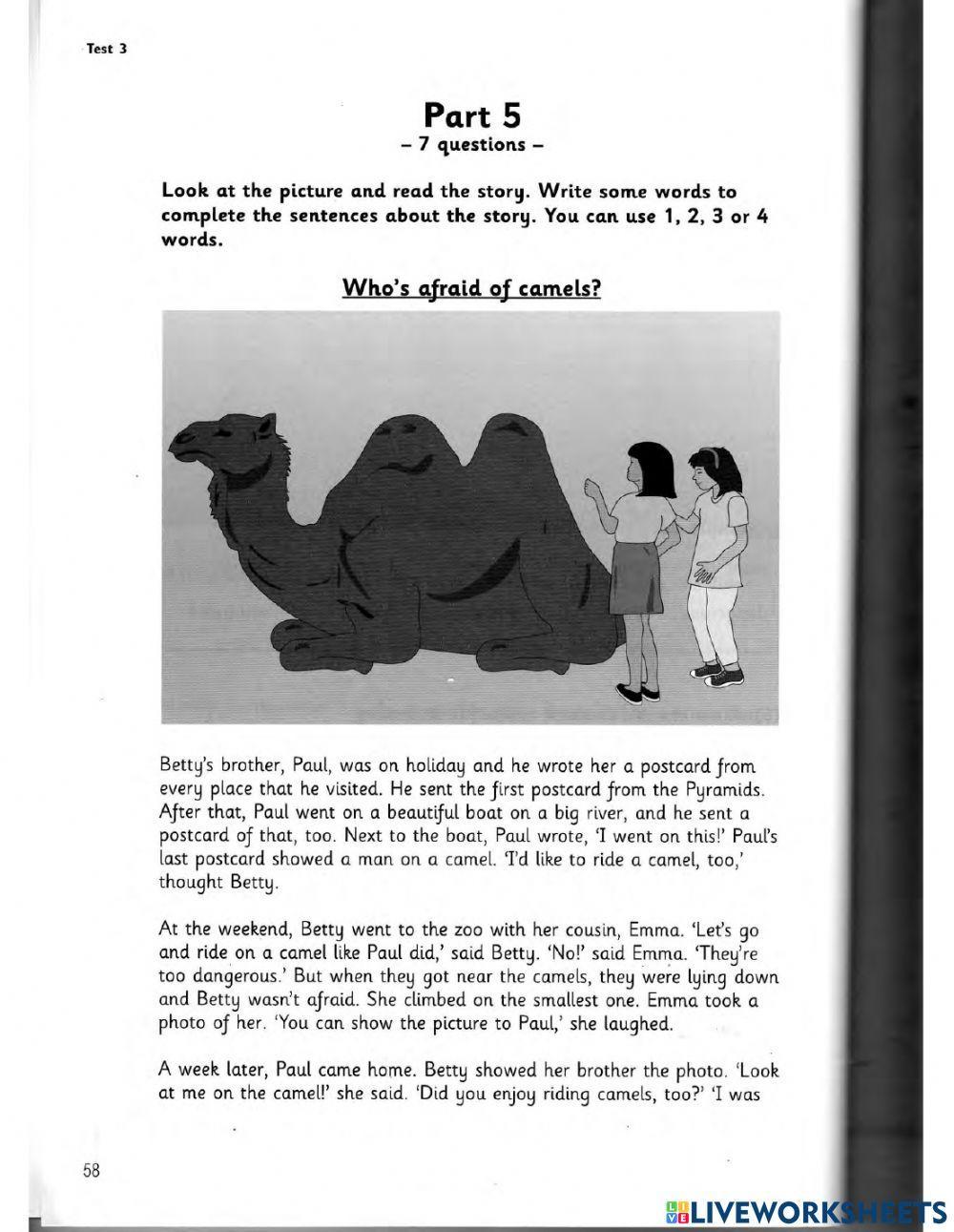 Flyers - Test 3… | Free Interactive Worksheets | 2067435