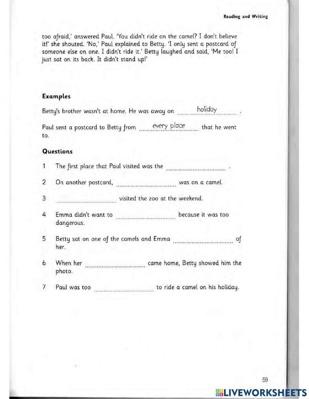 Flyers - Test 3… | Free Interactive Worksheets | 2067435
