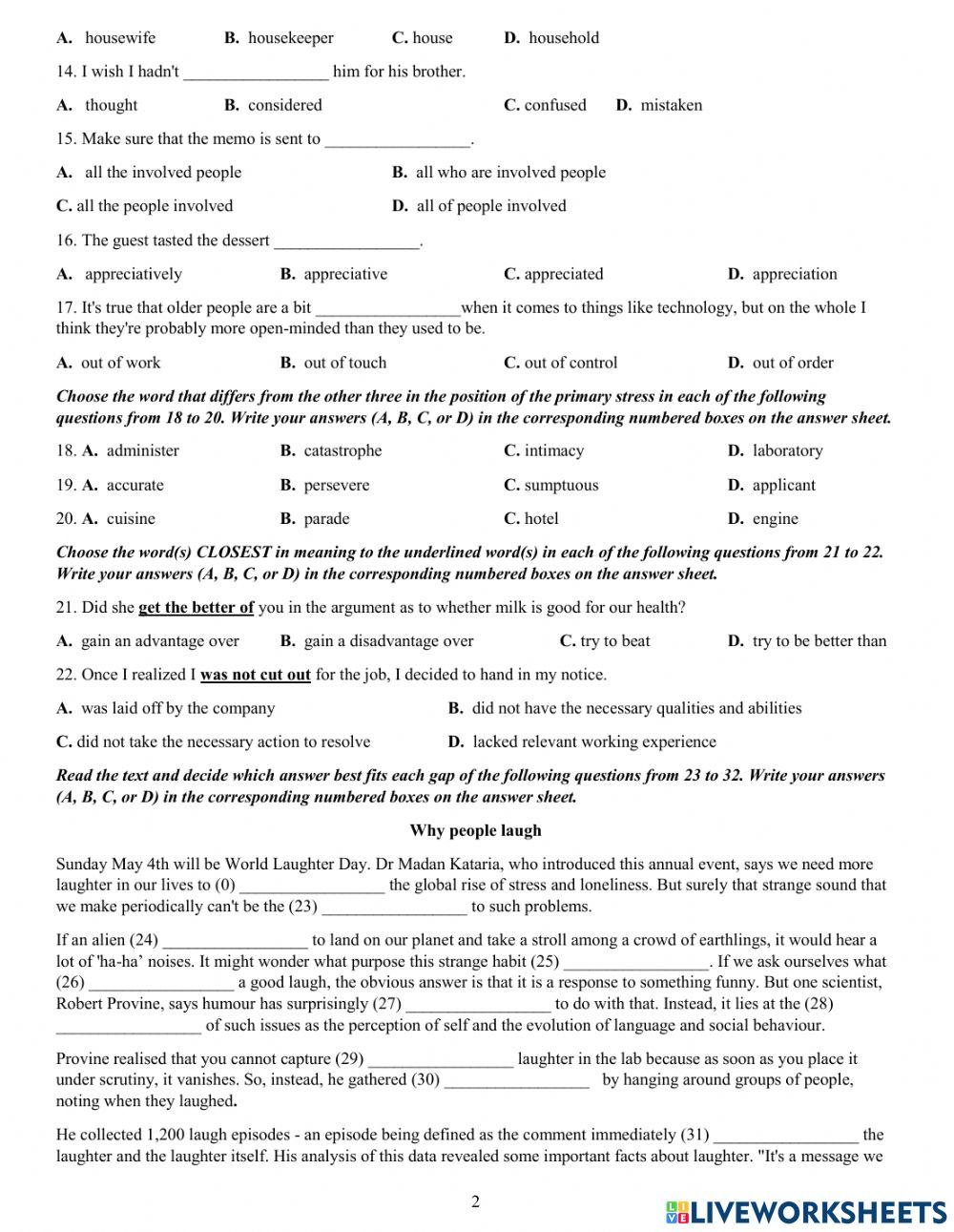 CSP 2022 online exercise for | Live Worksheets