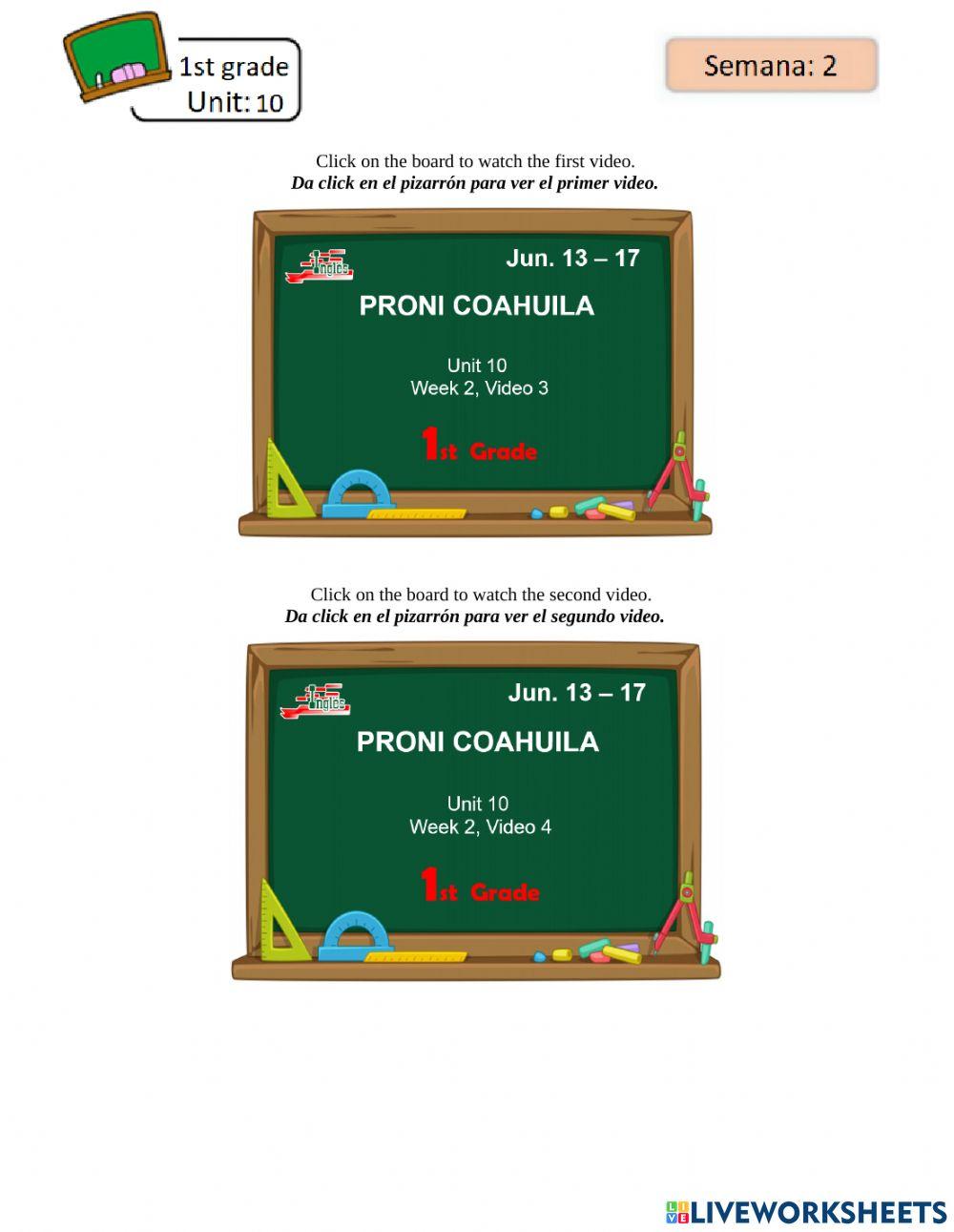 1°,u10,w2 worksheet | Live Worksheets