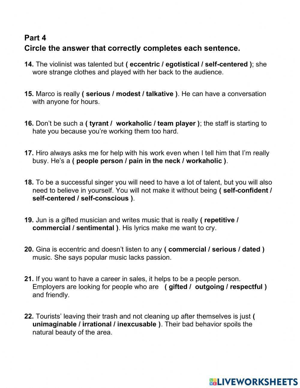 Summit 1 - Unit… | Free Interactive Worksheets | 6967868