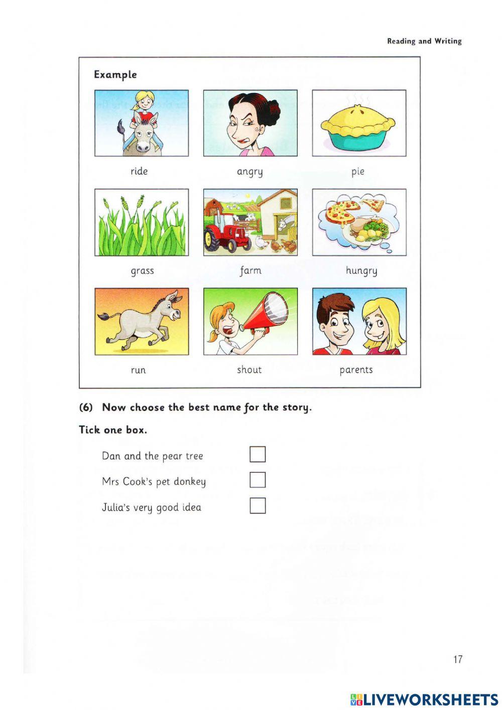 Movers 2 TEST 1… | Free Interactive Worksheets | 2069517