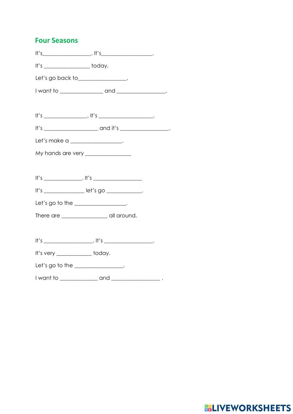 English Year 3 module 4 interactive worksheet | Live Worksheets
