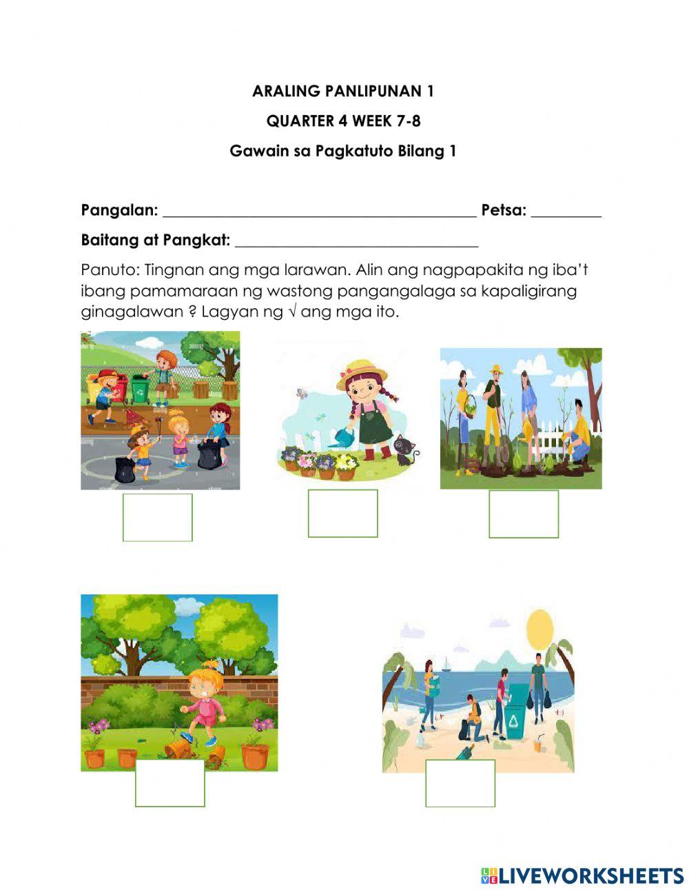 2854487 | QUARTER 4 WEEK 7-8 ARALING PANLIPUNAN