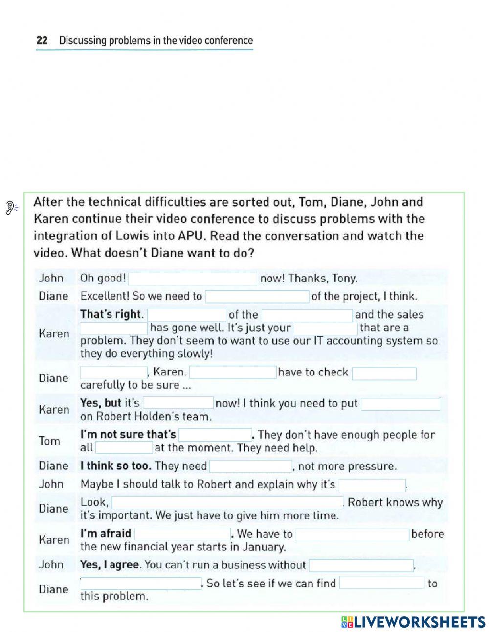 Bài tập về nhà 2.22 worksheet | Live Worksheets