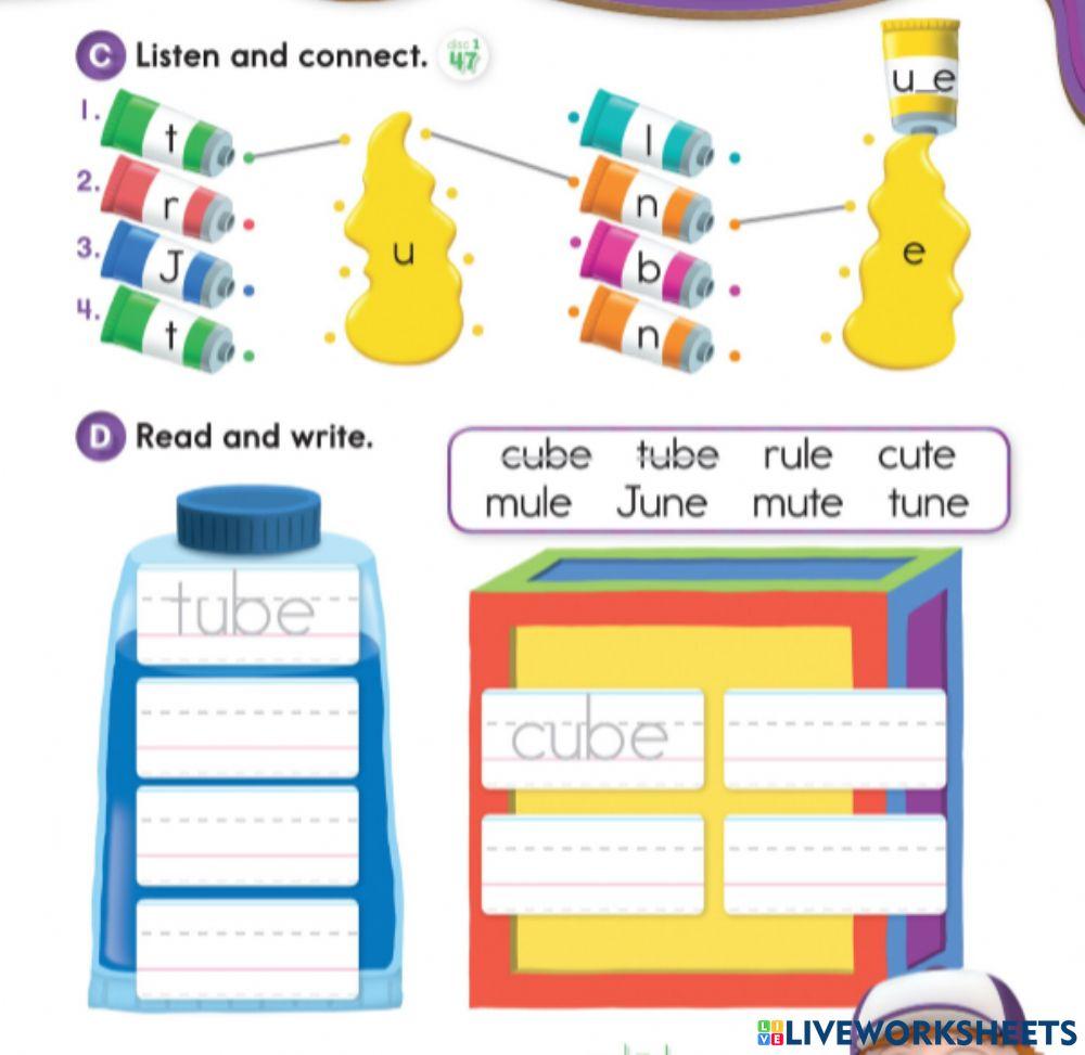 Phonics online exercise for 1 | Live Worksheets