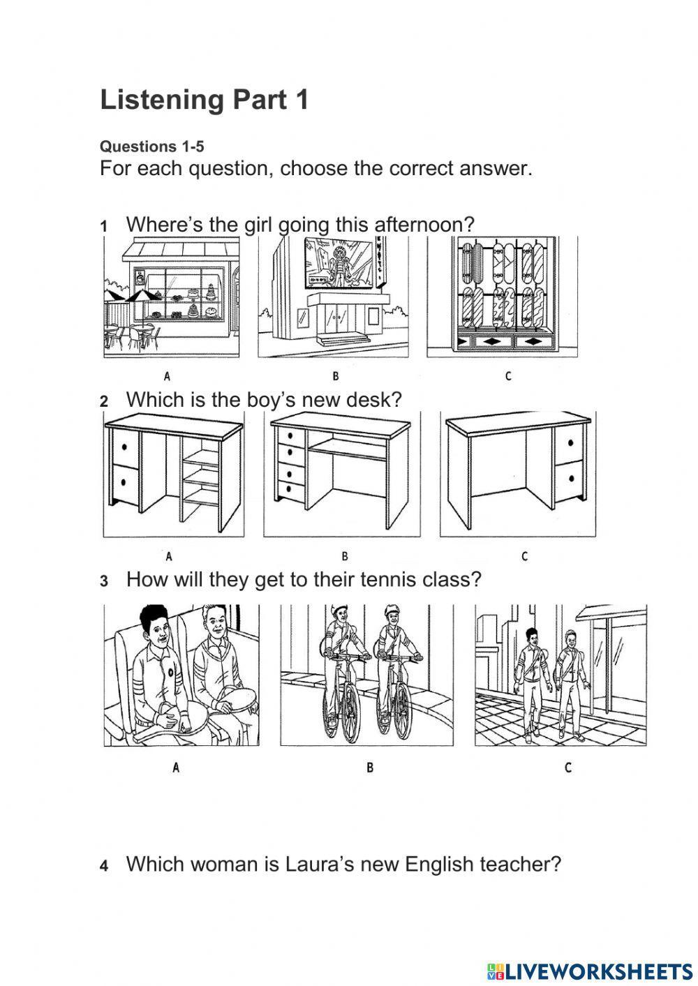 Listening A2 Free Interactive Worksheets 2072837 listening-a2-free-interactive-worksheets-2072837