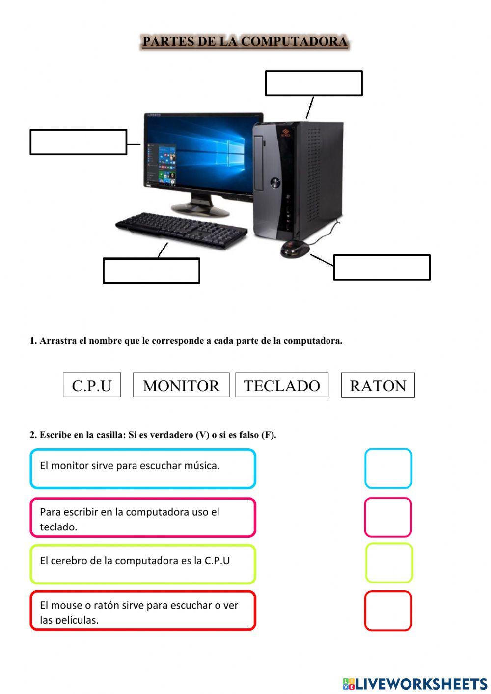 Computación online exercise for Superior | Live Worksheets
