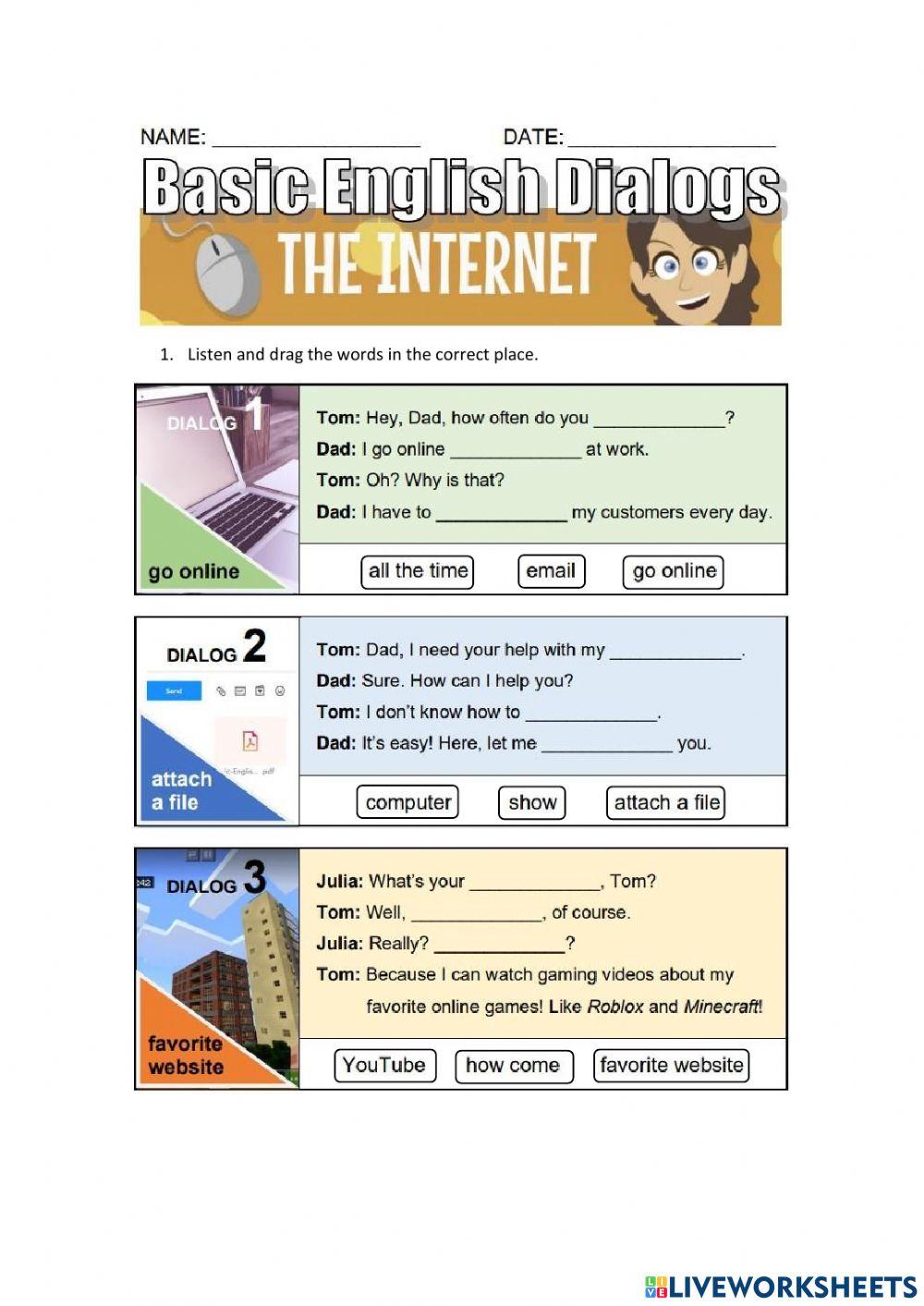 LISTENING DIALOGUE ABOUT COMPUTERS 6884477