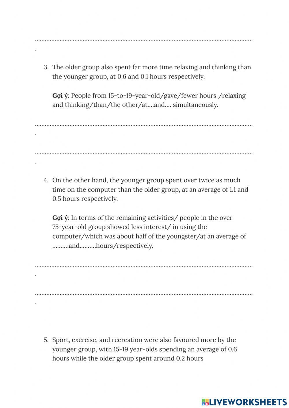 ST-writing worksheet | Live Worksheets