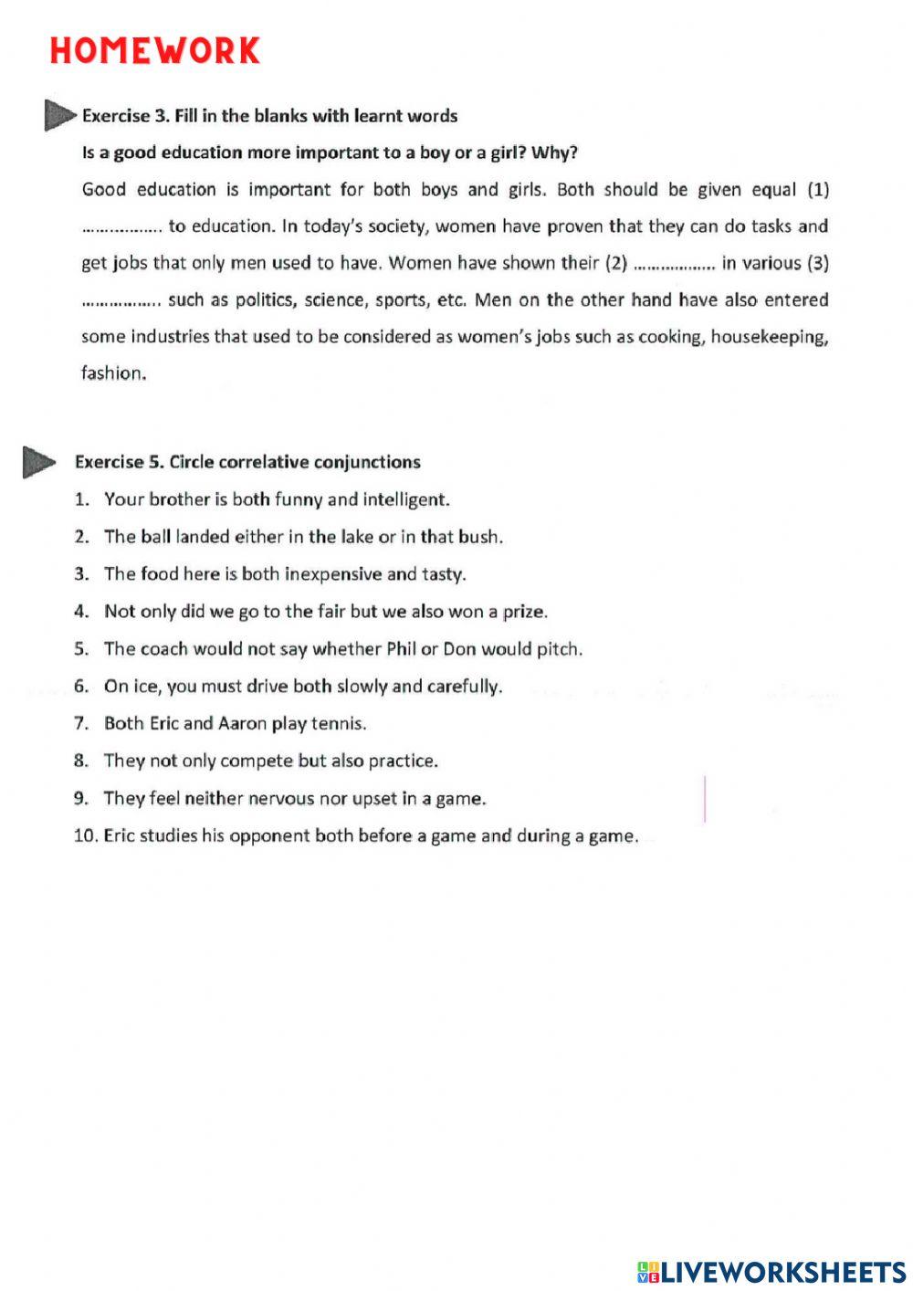 Campus life interactive worksheet | Live Worksheets