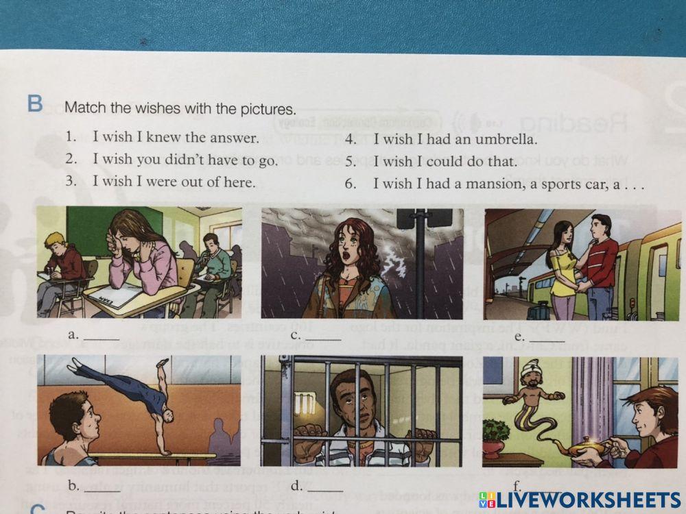 Wish English as a Second Language (ESL) exercise | Live Worksheets