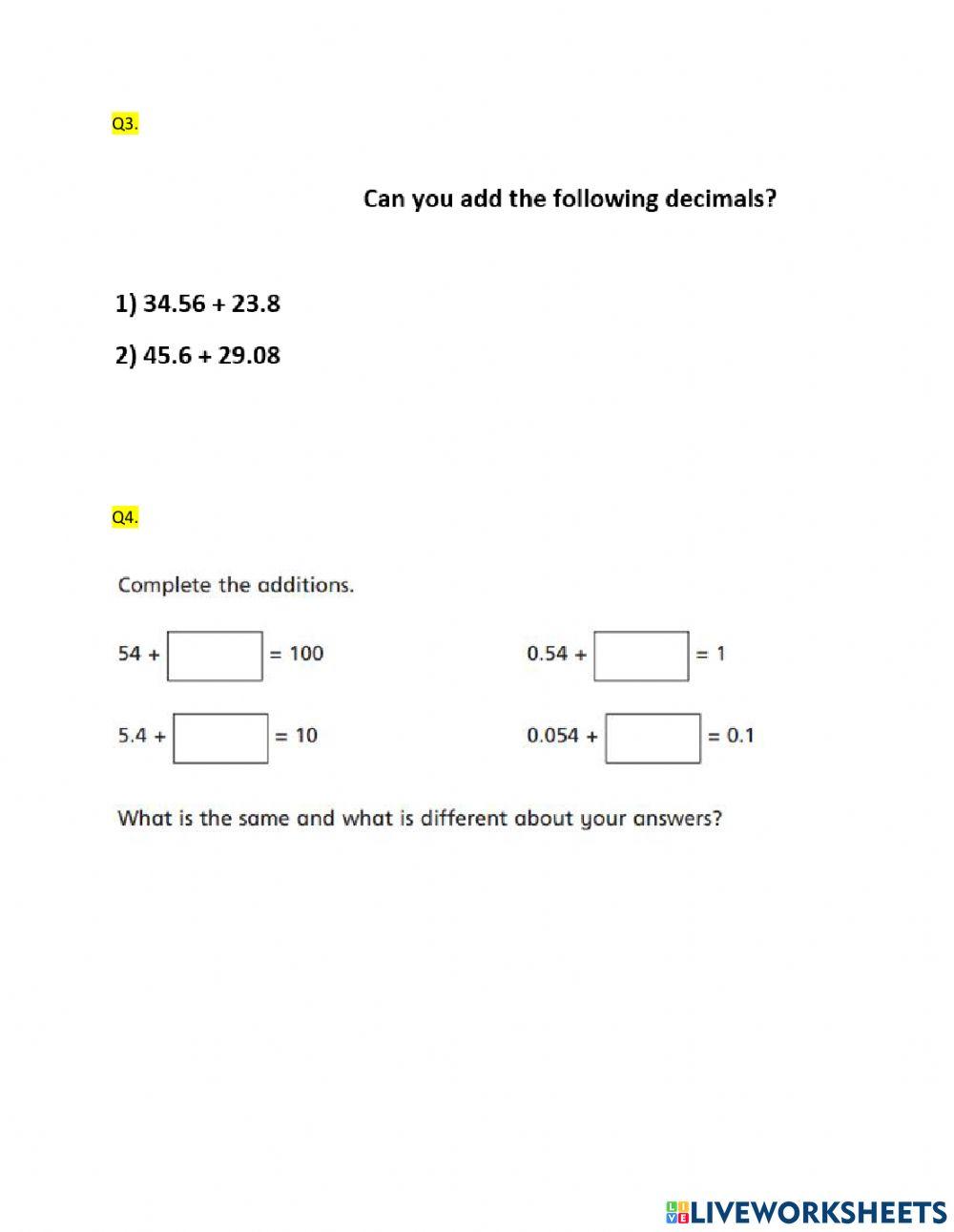 Revision Quiz - Year 5 - Term 3 online exercise for | Live Worksheets