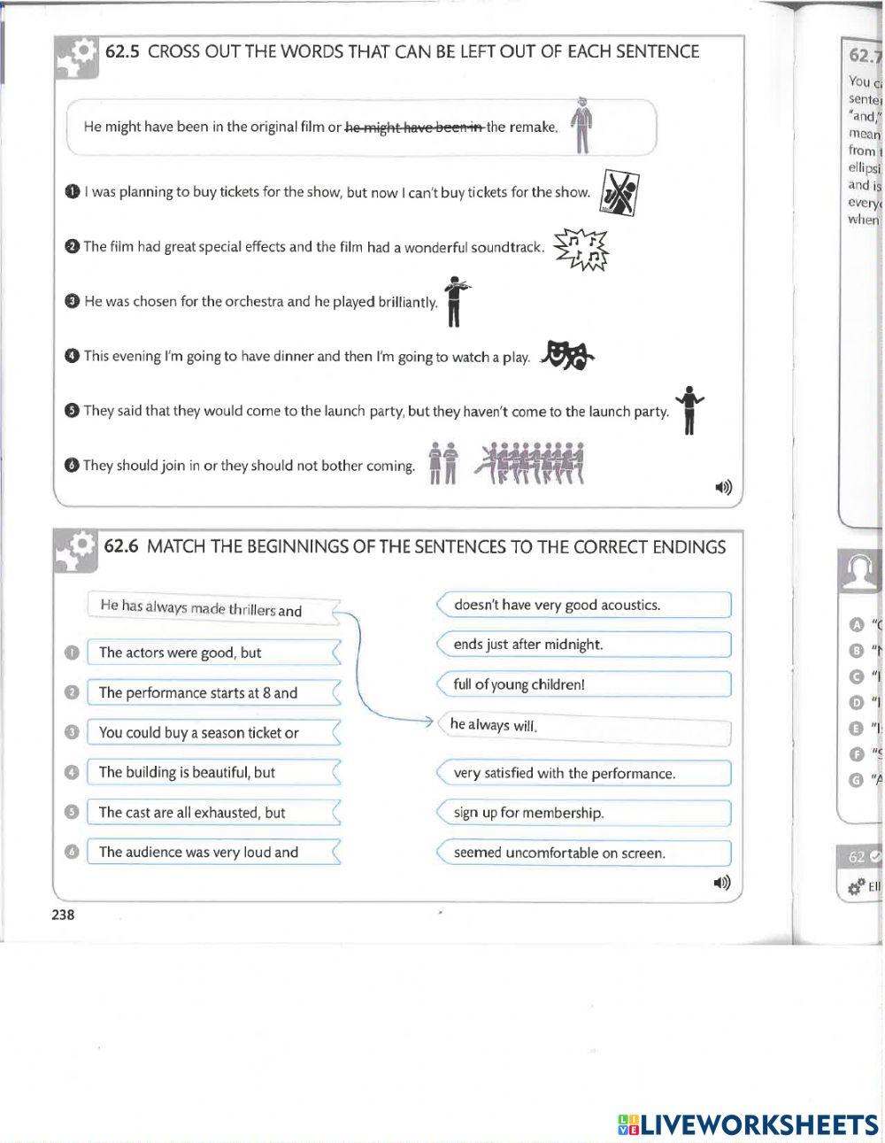 Ellipsis - advanced online exercise for | Live Worksheets