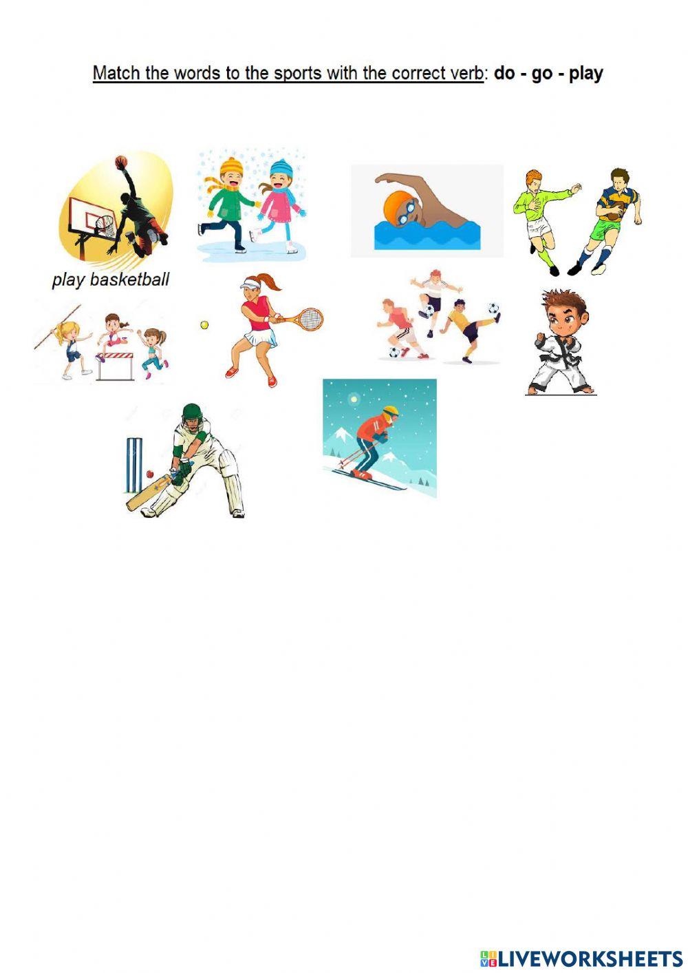 Sports online exercise for 7mo | Live Worksheets