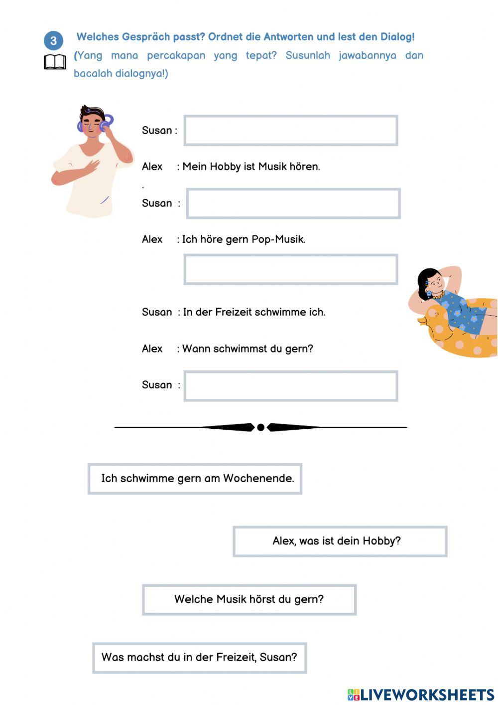 Hobby 3 worksheet | Live Worksheets