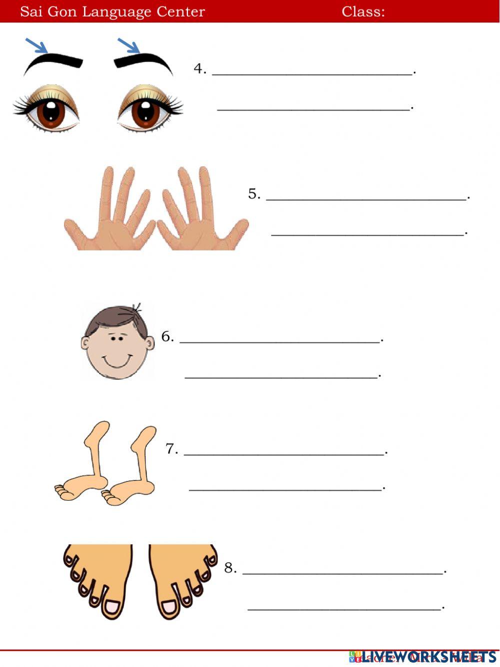 This is my nose! exercise | Live Worksheets